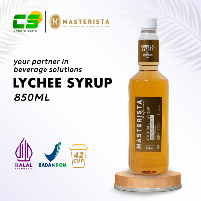 Jual Masterista Syrup Lychee - Sirup Rasa Leci - 850 ml | Shopee Indonesia