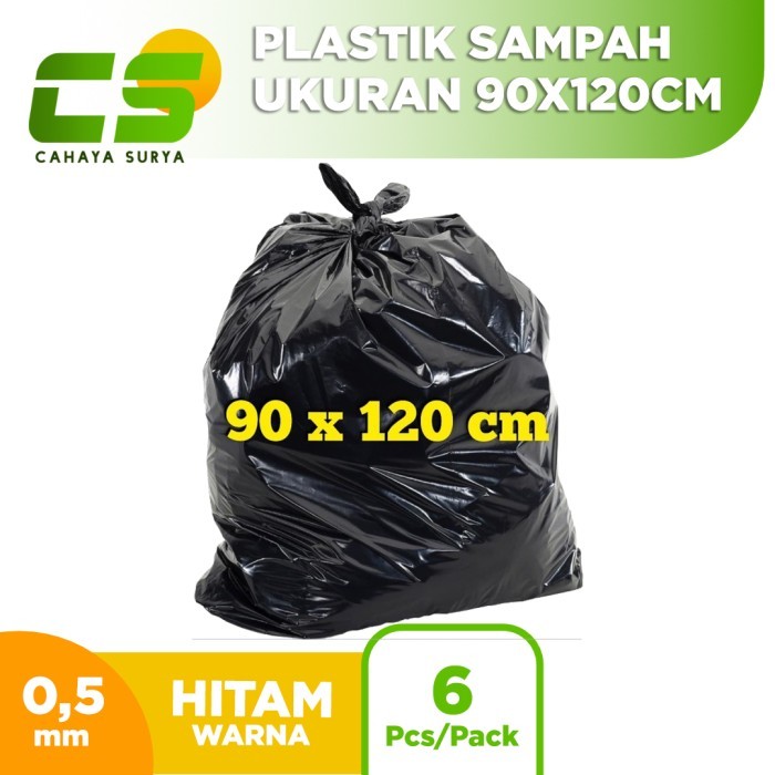 Jual Plastik Sampah / Trash Bag HITAM 50 micron ukuran 90x120 (ALL ...