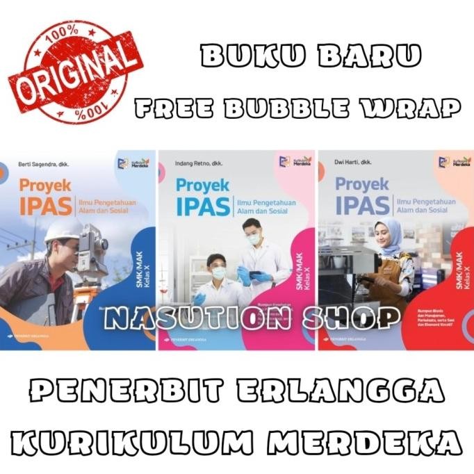Jual Buku Proyek Ipas Kelas 1 / X 10 Smk/Mak Erlangga Kurikulum Merdeka Ori New | Shopee Indonesia