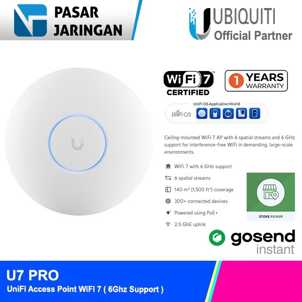Jual HARGA DISC - UBIQUITI U7-PRO UniFi Wifi 7 Access Point U7 PRO ...