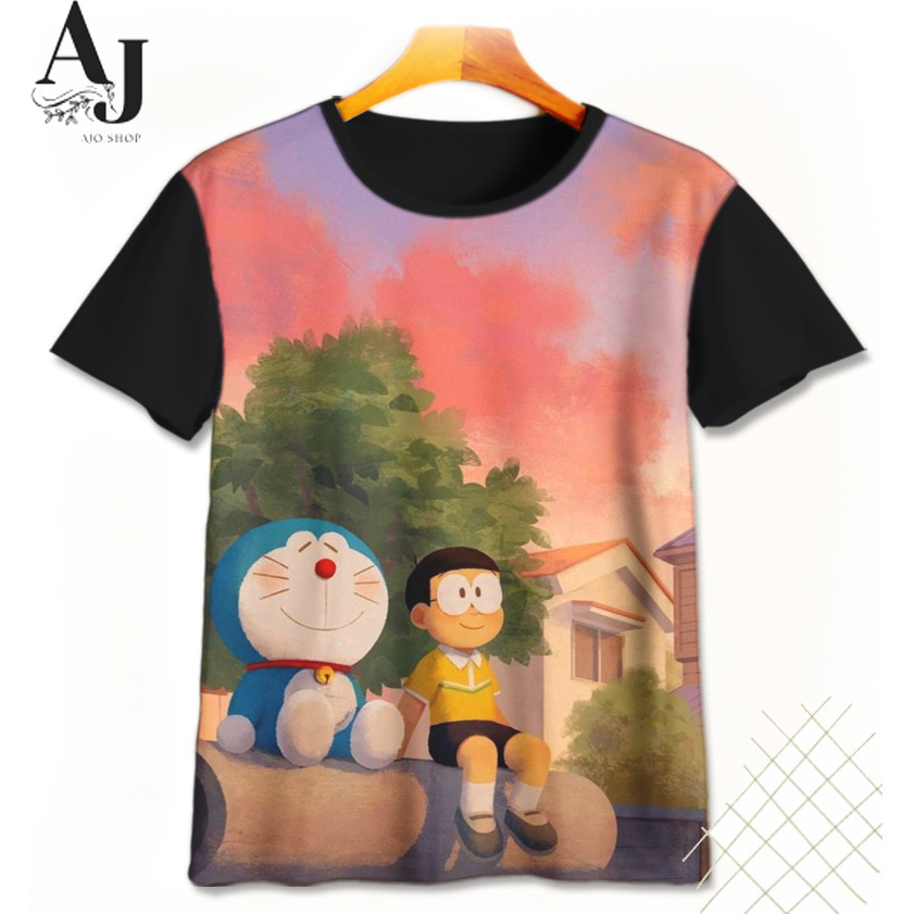 Jual Baju Anak Gambar Doraemon Kaos Kartun Game Anime 3D Doraemon-6 ...