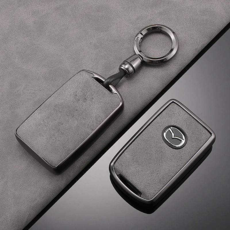 Jual Fob Full Cover TPU Leather Car Key Case for Mazda 3 6 Cx30 Cx9 Cx5 ...