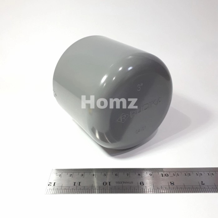Jual Dop D 3" inch in RUCIKA/Cap 3 in D Pvc/Dop Polos/Tutup Pipa 3"in ...