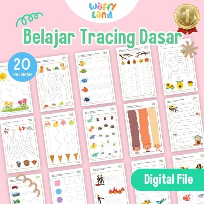 Jual New Wuffyland Pdf Printable Tracing Belajar Menebali Dan Mengikuti ...