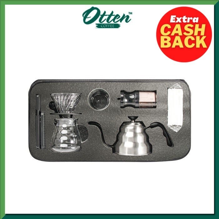 Jual Alat Seduh Manual Kopi Pour Over V02 (Set) | Shopee Indonesia
