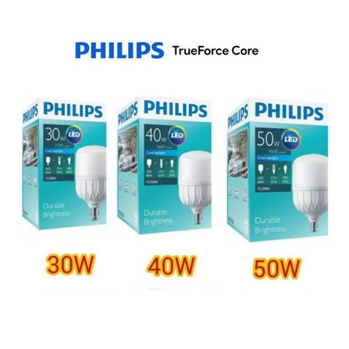 Jual NEW Lampu Philips Led TrueForce Core Tforce Jumbo 30W 40w 50w ...