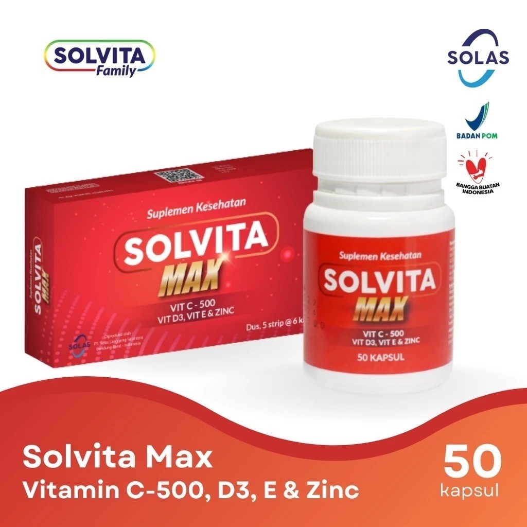 Jual HARGA TERBAIK, HANYA DI SINI! SOLVITA MAX STRIP 6 KAPSUL | Shopee ...