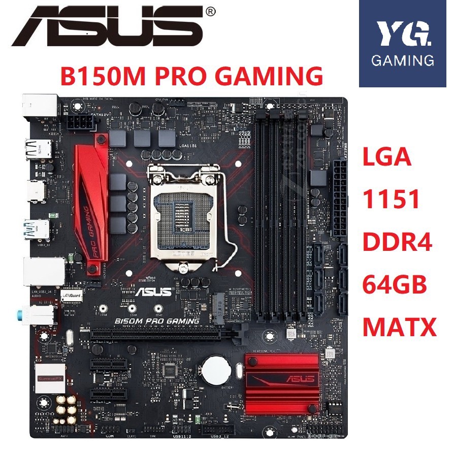 Jual Asus B150M PRO GAMING Desktop Motherboard B150 Socket LGA 1151 ...