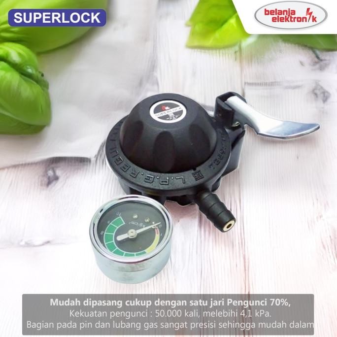 Jual Regulator Gas Grs 01 Gascomp Superlock Super Black Tekanan Rendah ...