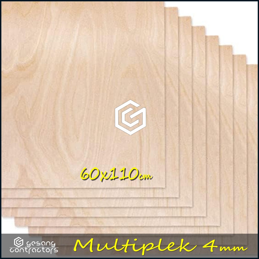 Jual Triplek 4mm 60x110 cm ISI 2 LEMBAR ( Multiplek 4mm | 4 mm ...