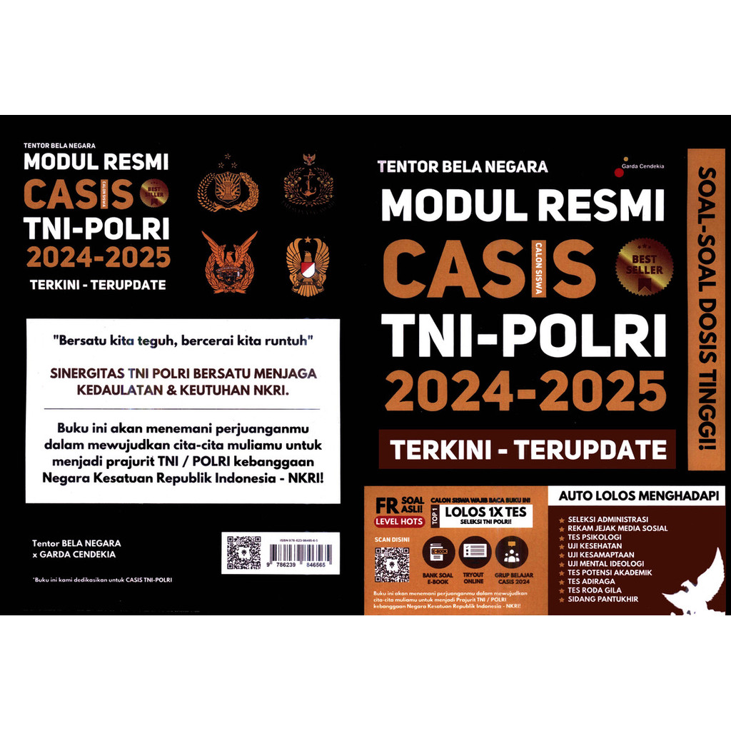 Jual (CASN.53) Tentor Bela Negara Modul Resmi Casis TNI POLRI 2024-2025 ...
