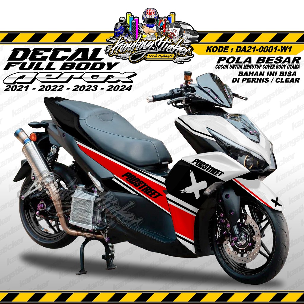 Jual DECAL AEROX FULL BODY PROSTREET YAMAHA AEROX 2020 2021 2022 2023 ...