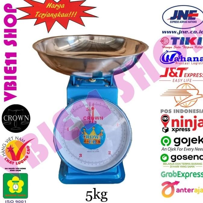 Jual Timbangan Jarum/Analog/Duduk/Laundry/Kue/Buah/Sayur Crown Star 5kg | Shopee Indonesia