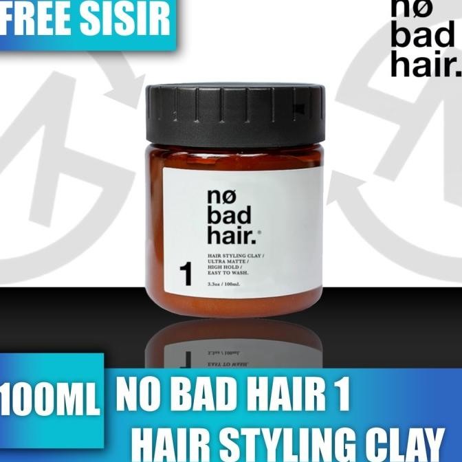 Jual NO BAD HAIR NATURAL STYLING CREAMY CLAY & HIGH HOLD NO.1 - POMADE ...