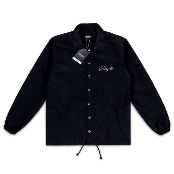 Jual Jaket Pria Coach Jacket Graphic Ribsgold Signsignature Lengan ...
