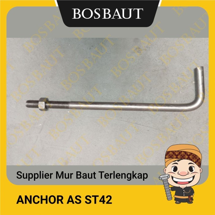 Jual ANGKUR L BESI - ANCHOR BOLT L - ANCHOR AS ST42 5/8X25CMX10CM ...