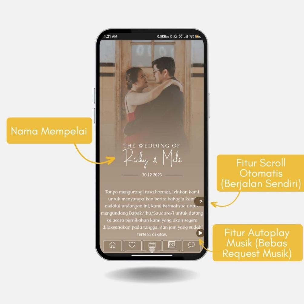 Jual VIRAL Undangan Digital Pernikahan Tema Precious Undangan Website dw-45 | Shopee Indonesia