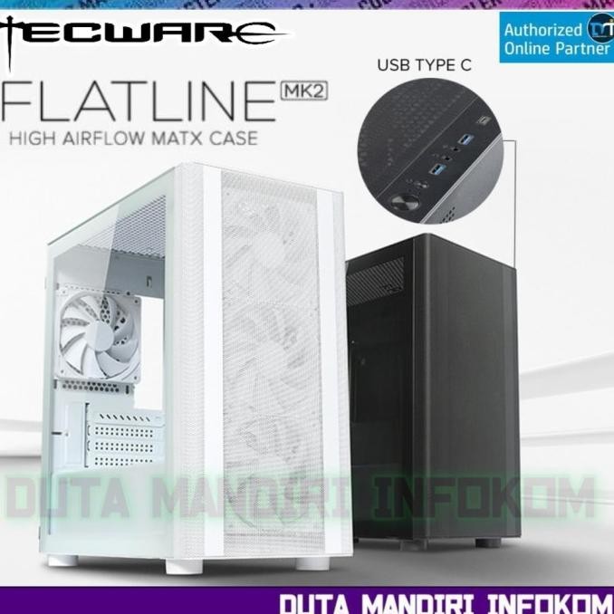 Jual Tecware Flatline Mk2 - Mesh Airflow Tempered Glass M-Atx Gaming ...