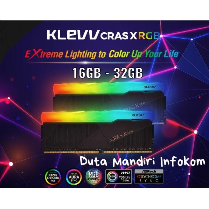 Jual Klevv Cras X Rgb Ddr4 16Gb 32Gb Pc25600 3200Mhz - Dual Channel Kit ... Jual Klevv Cras X Rgb Ddr4 16Gb 32Gb Pc25600 3200Mhz - Dual Channel Kit ...