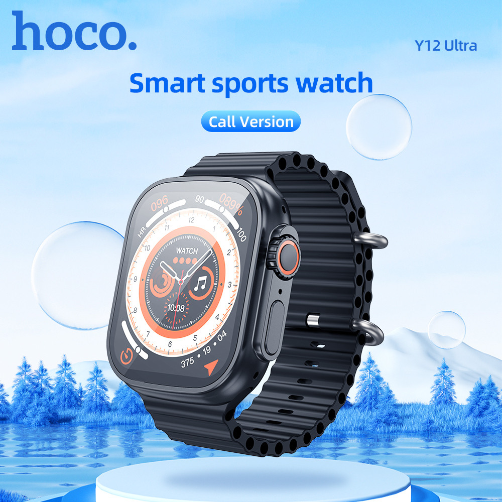 Jual Hoco Y12 Ultra Smart Watch Bluetooth 5.0 Versi Panggilan Pria Sports Fitness Tracker IP67 ...