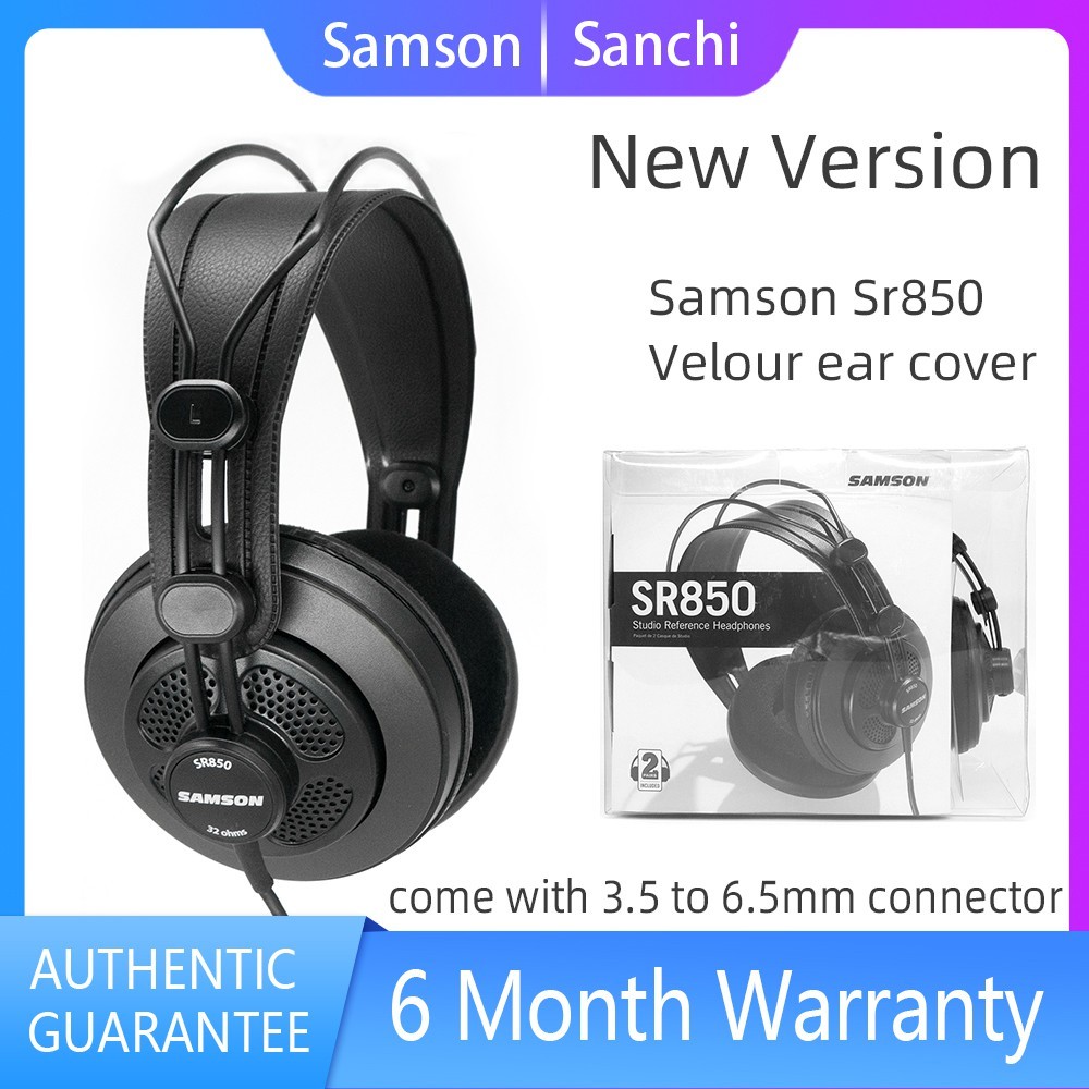 Jual Headphone Monitor Referensi Studio Profesional SAMSON SR850 Asli ...