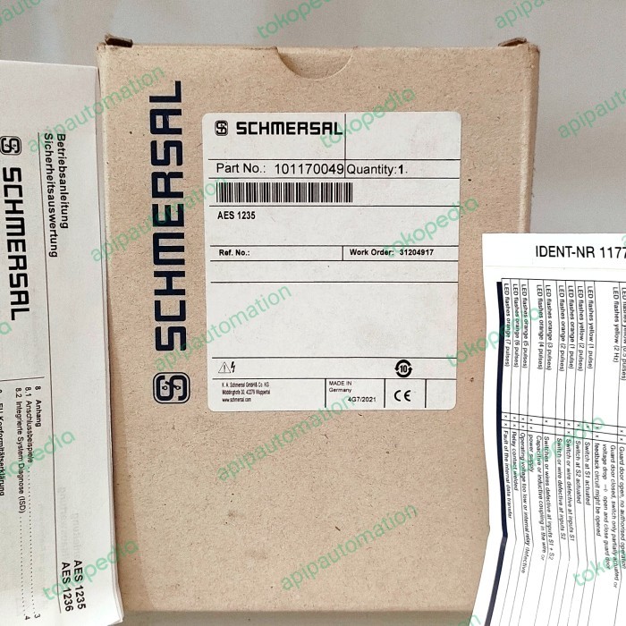 Jual Schmersal Aes 1235 Safety Relay Original Germany Genuine | Shopee ...