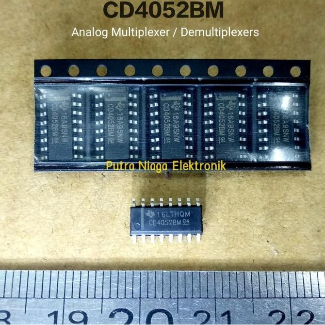 Jual Baru ic CD4052BM SMD Cmos Analog Multiplexer / Demultiplexer ...