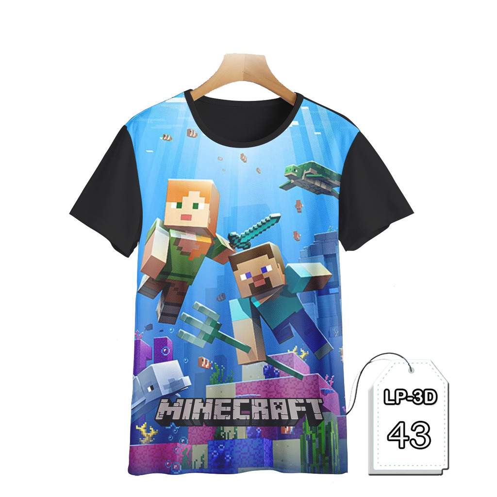 Jual Baju Minecraft Baju Anak dan Dewasa 3D Game Animasi LP3D-43 ...