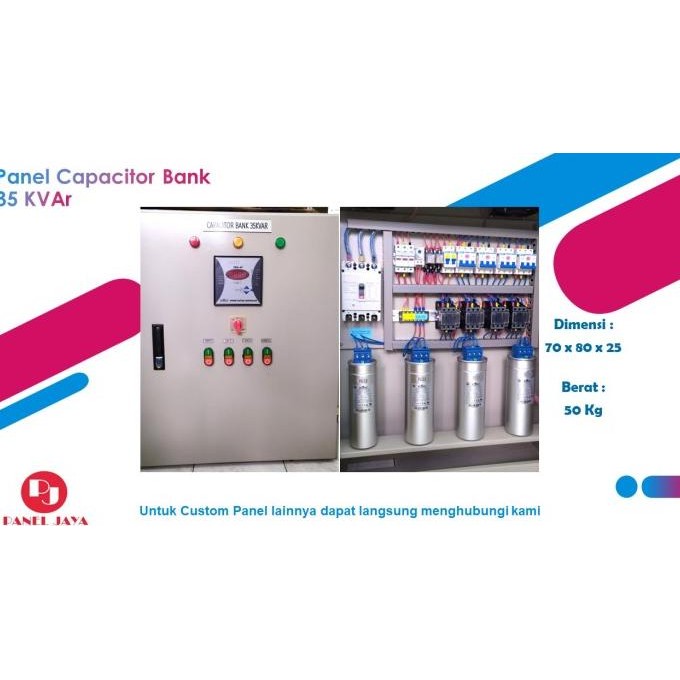 Jual Panel Kapasitor Bank 35 Kvar (Panel Capacitor Bank Perbaikan Cosphi) | Shopee Indonesia
