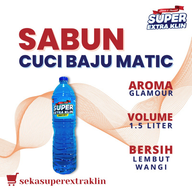 Jual DETERJEN LAUNDRY MATIC CAIR SUPER EXTRA KLIN 1.5 LITER AROMA FRESH ...