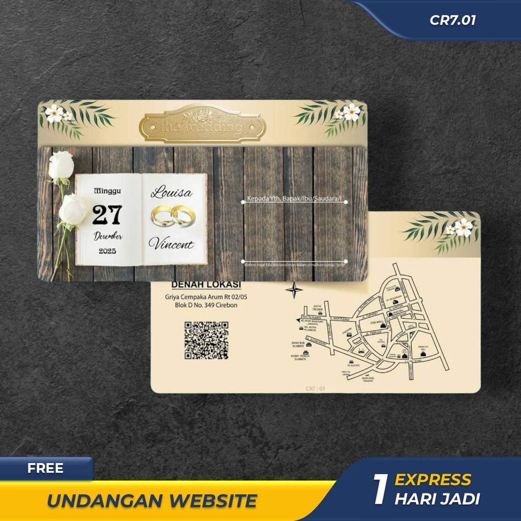 Jual CETAK UNDANGAN PERNIKAHAN KHITANAN AESTHETIC ELEGANT SIMPLE MURAH ...