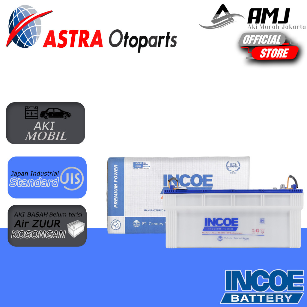 Jual AKI INCOE PREMIUM ASTRA N200 Aki Basah 12V / 200Ah | Shopee Indonesia