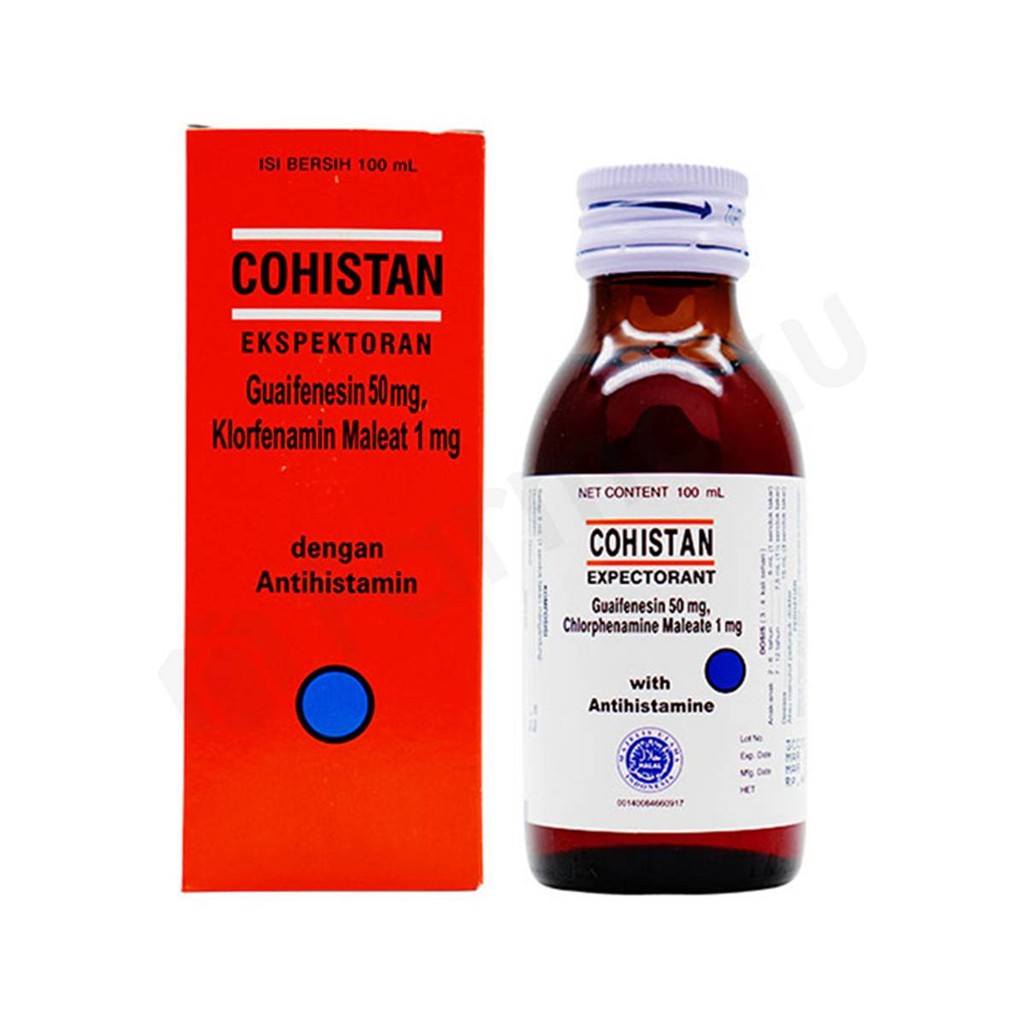 Jual Cohistan Expectorant Syrup 100 ml | Shopee Indonesia