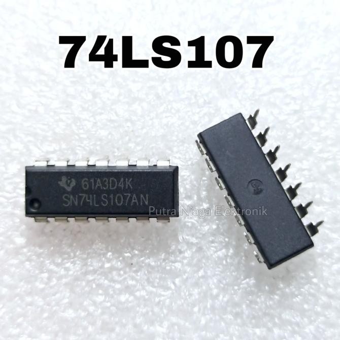 Jual Update ic TTL 74107 Flip Flop JK 74LS107 HD74LS107AP SN74LS107N ...
