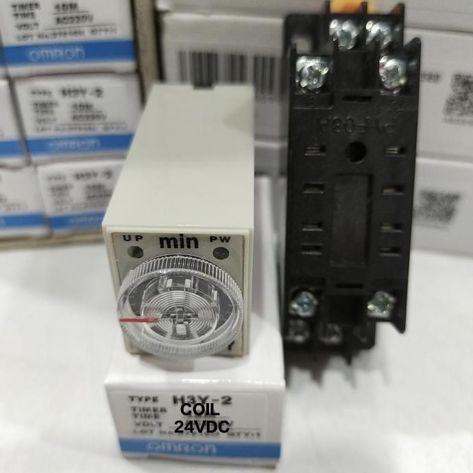 Jual TIMER OMRON ORIGINAL H3Y2 24VDC 5 MENIT 8KAKI SET SOCKET/RELAY OMRON H3Y 2 2807T | Shopee ...