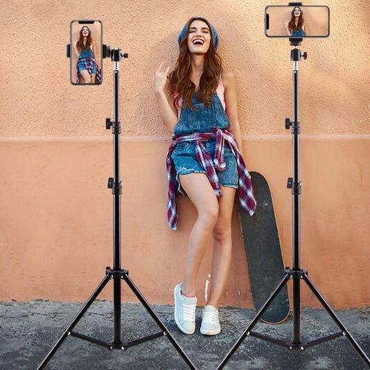 Jual SPECIAL Paket Terlengkap Tripod Hp 2,1 Meter Live Streaming / Tripod For Selfie Konten ...