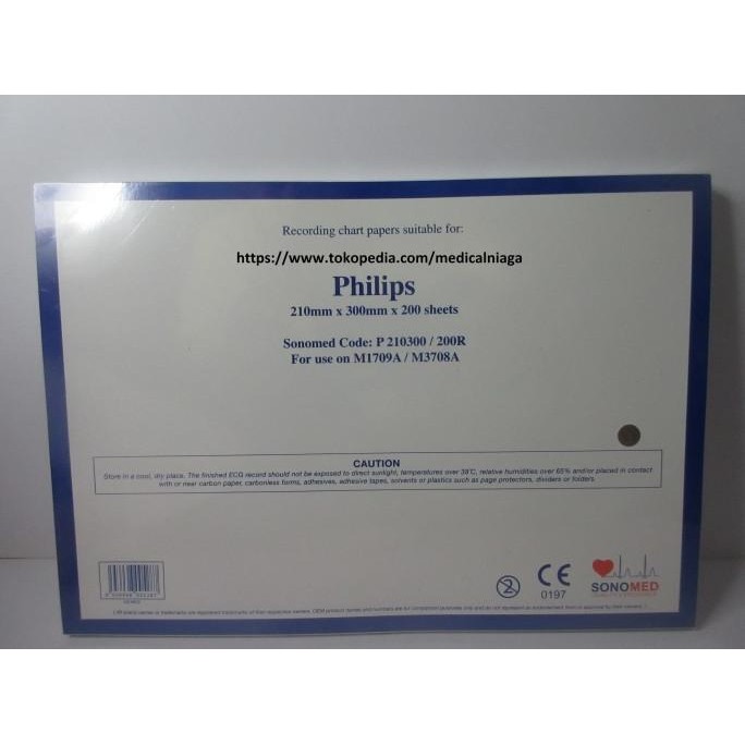 Jual KERTAS ECG / ECG PAPER PHILIPS 210mm x 300mm x 200 sheets | Shopee ...