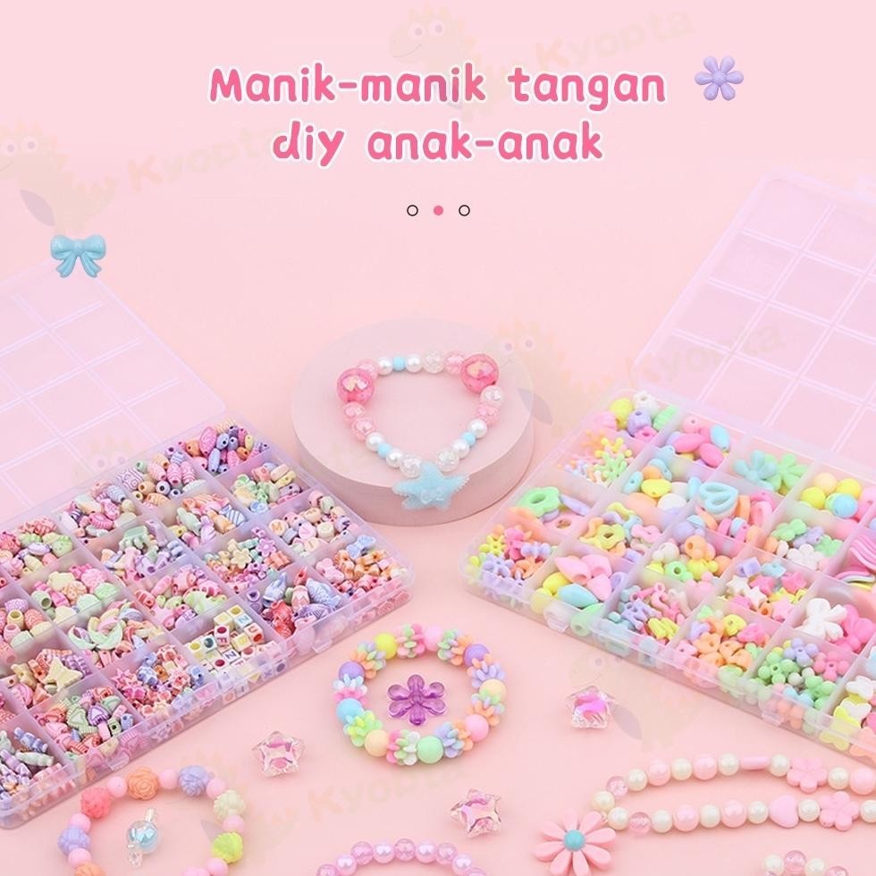 Jual Ter-98 Kyopta Beaded Set Kotak Manik Meronce Mainan Edukasi ...