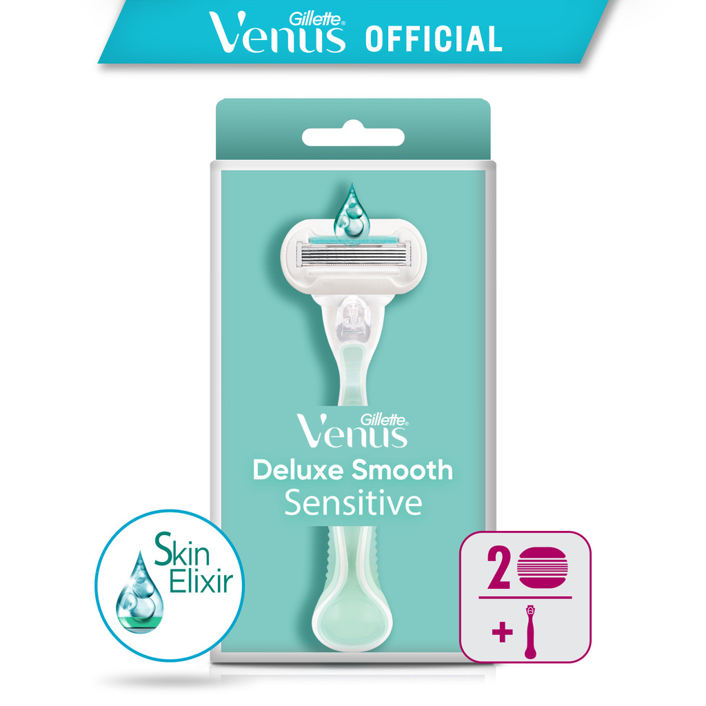 Jual Gillette Venus Alat Cukur Wanita Sensitive Smooth Pisau Cukur ...