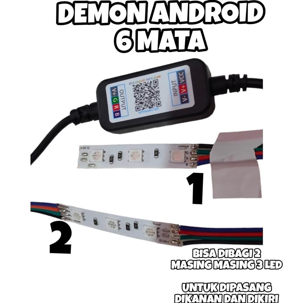 Jual jg-8 Lampu Demon Devil eyes RGB PROJIE Motor Mobil Universal ...