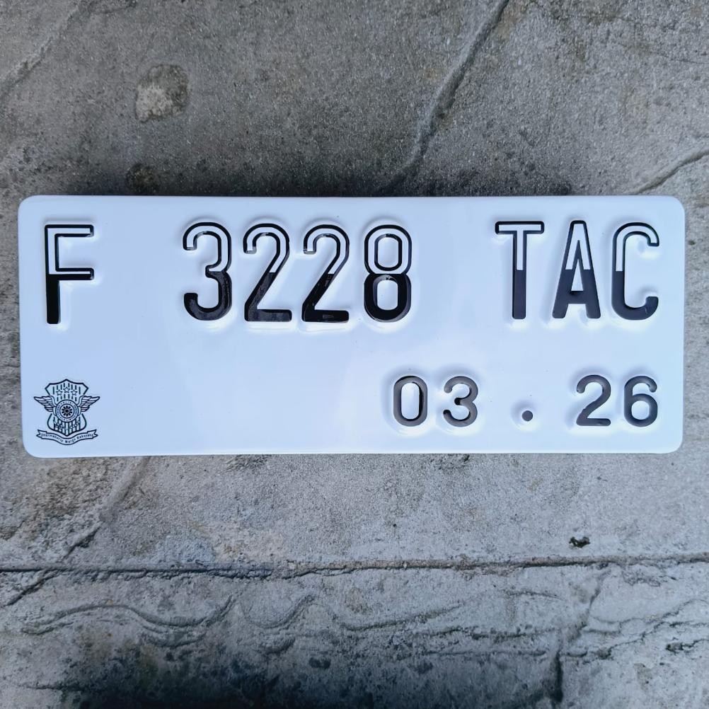 Jual SALE cetak angka plat nomor motor baut tanam lipat angka variasi ...