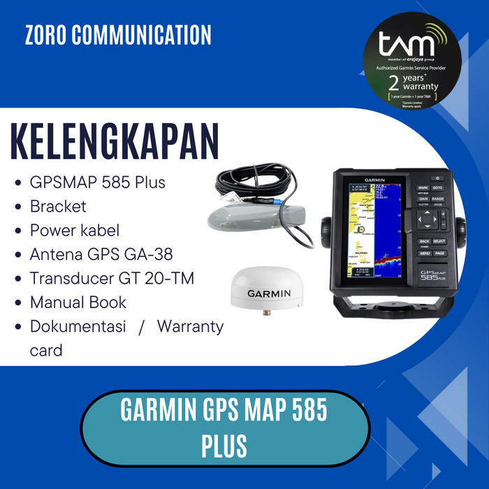 Jual Menarik Garmin Gps Map 585 Plus + Transducer Gt 20-Tm - Peta Laut ...
