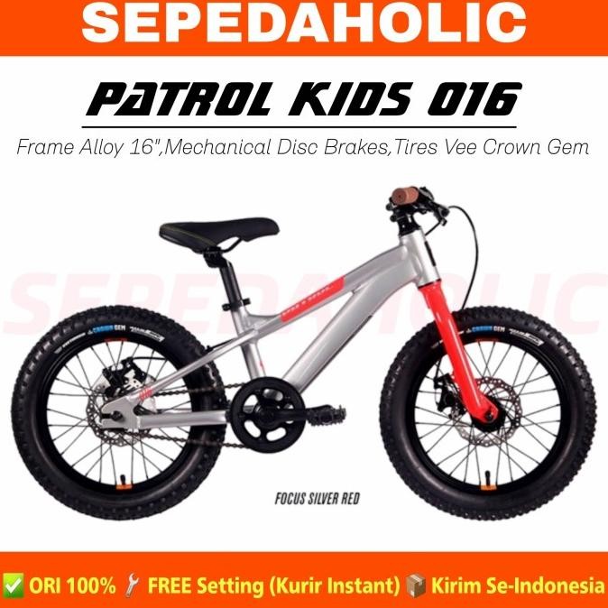 Jual Sepeda Anak PATROL KIDS 016 Ukuran 16 Inch Alloy Discbrake TF ...