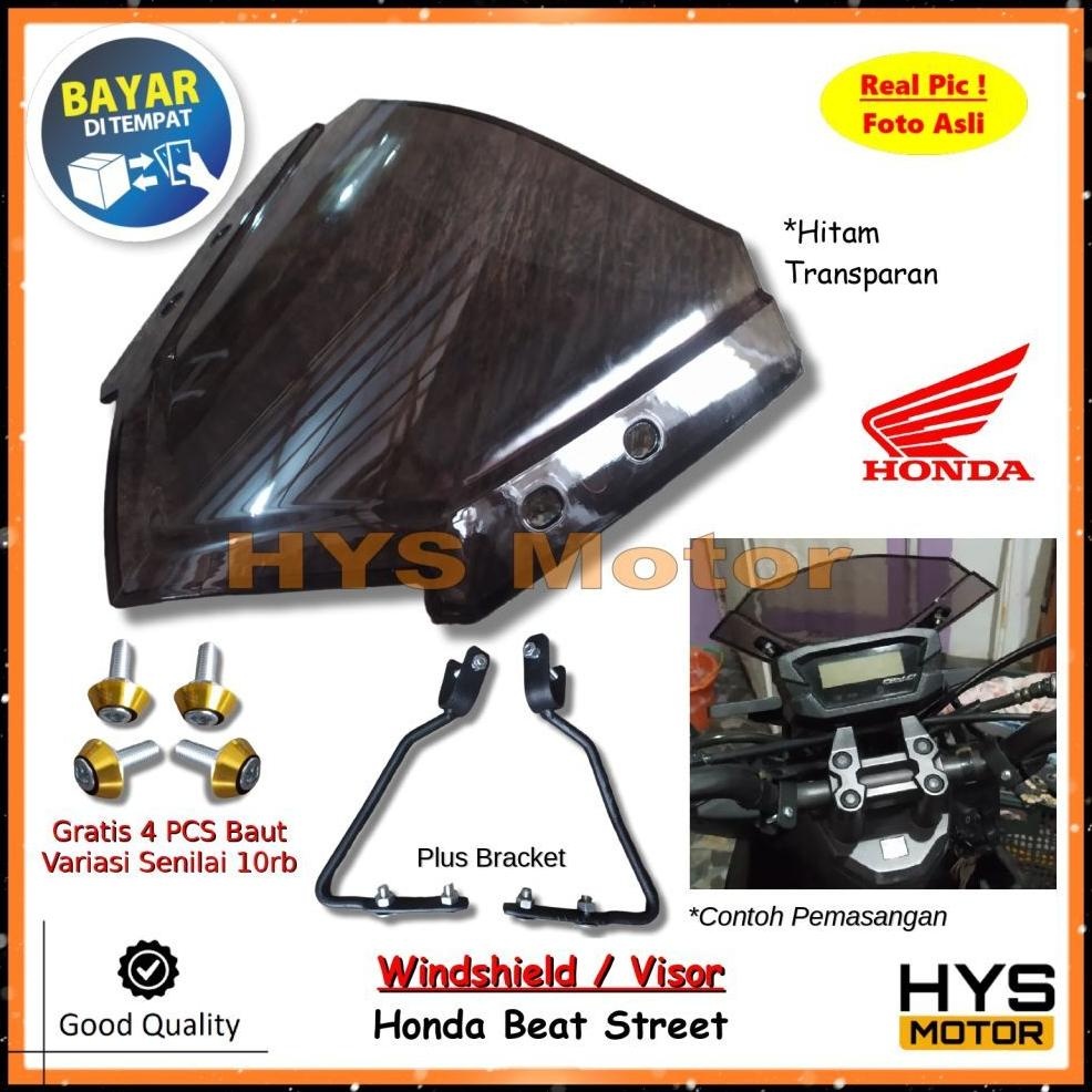 Jual Y-76 Hys Kaca Depan Variasi Honda Beat Street - Visor Windshield ...
