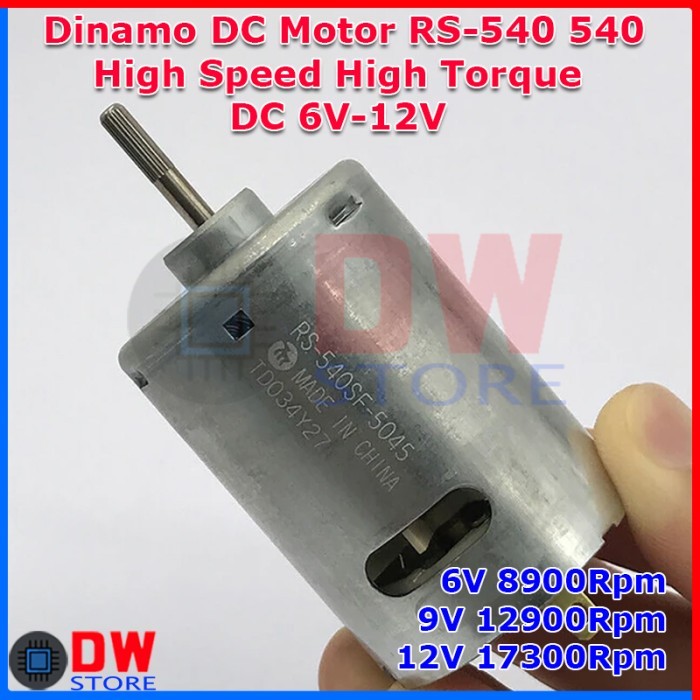 Jual DINAMO DC MOTOR RS540 RS 540 DC 6V-12V RPM HIGH SPEED TORQUE RC ...
