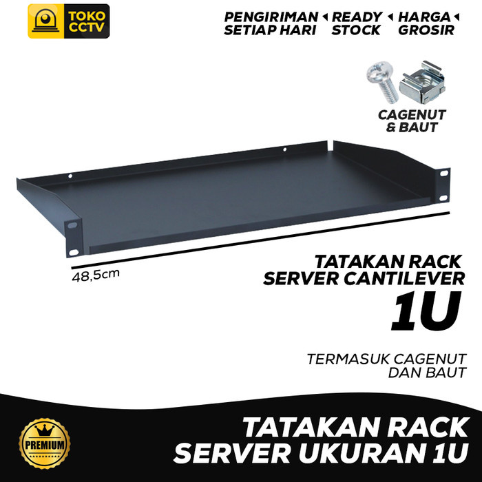 Jual TRAY TATAKAN RACK SERVER 1U WALLMOUNT RACK SERVER UNIVERSAL ...