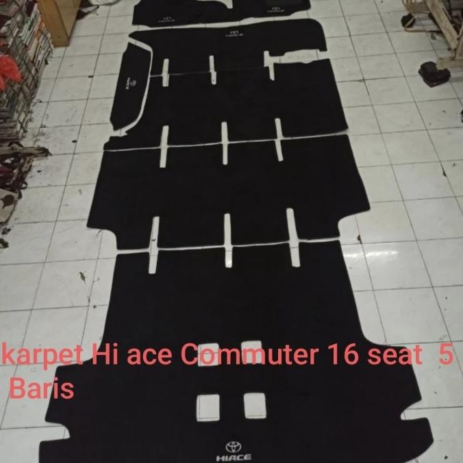 Jual Karpet Lantai Hiace Commuter 16 Seat Bahan Bludru Hero Full Set ...
