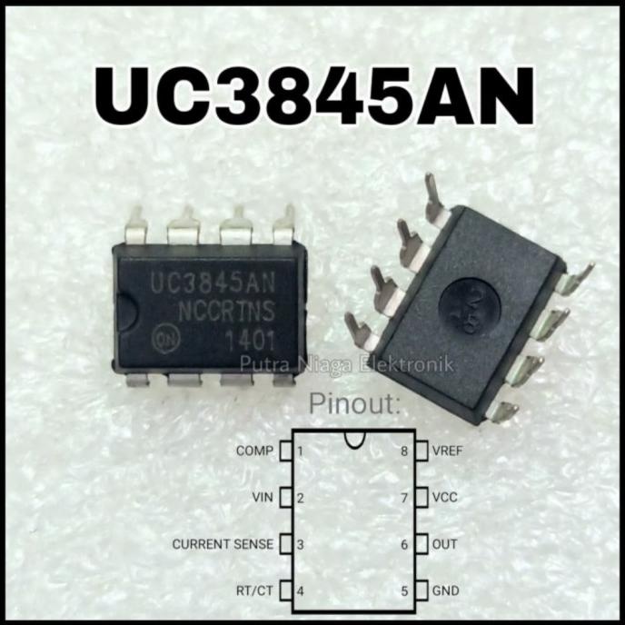 Jual Diskon ic UC3845 Dip 8 Pin UC3845B / UC3845AN UC 3845 putr4n Kualitas Baik | Shopee Indonesia