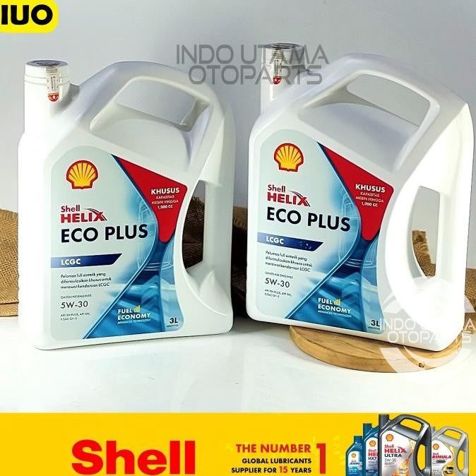 Jual Oli Shell Helix Eco Plus 5W30 Original Full Synthetic Api Sn 3 ...