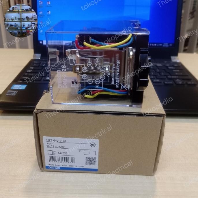 Jual RELAY OMRON G4Q-212S 220Vac 8 Pin Relay Omron G4Q-212S 220Vac ...